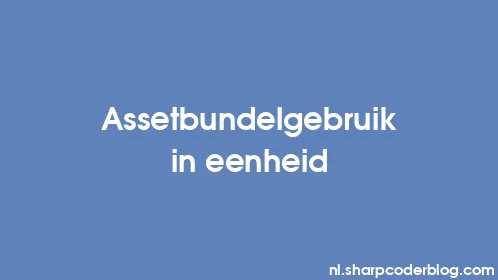 Assetbundelgebruik in eenheid - Thumbnail