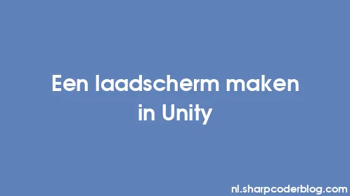 Een laadscherm maken in Unity - Thumbnail