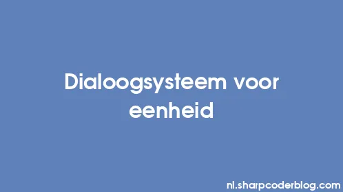 Dialoogsysteem voor eenheid - Thumbnail